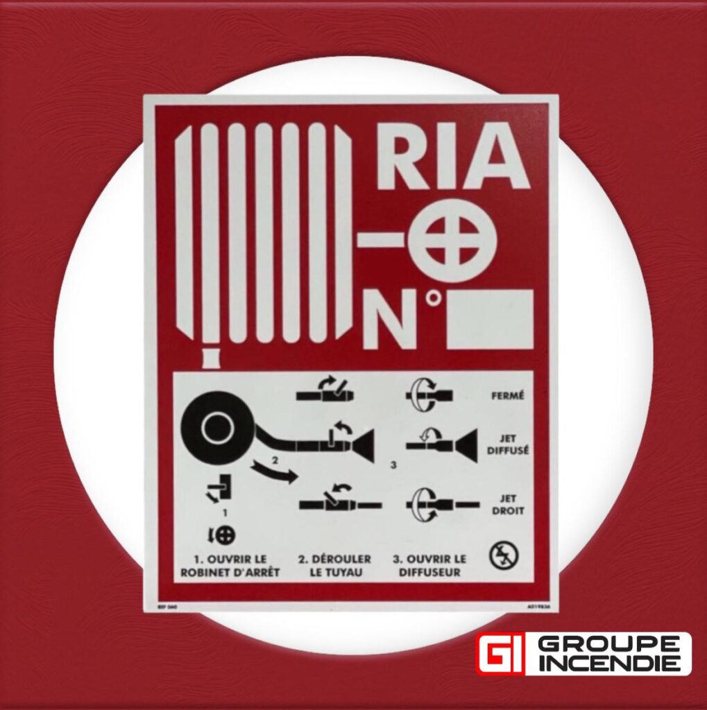 PLAQUE SIGNALETIQUE RIA – Groupe Incendie